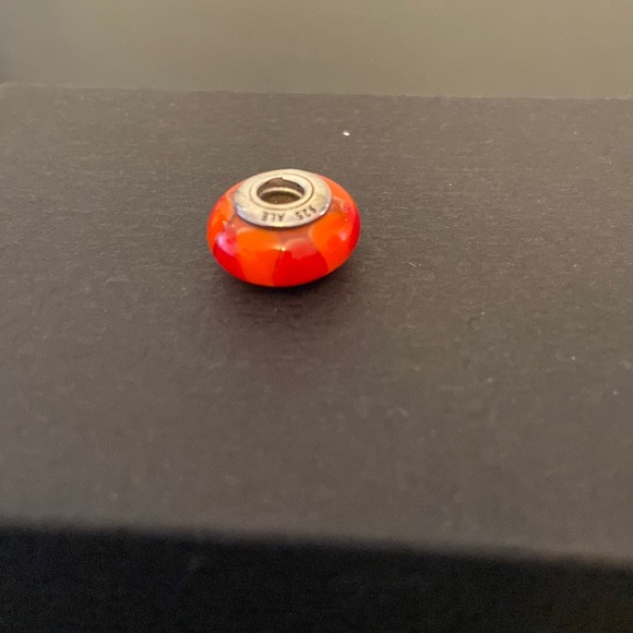 Pandora | Jewelry | Pandora Orange Glass Bead | Poshmark